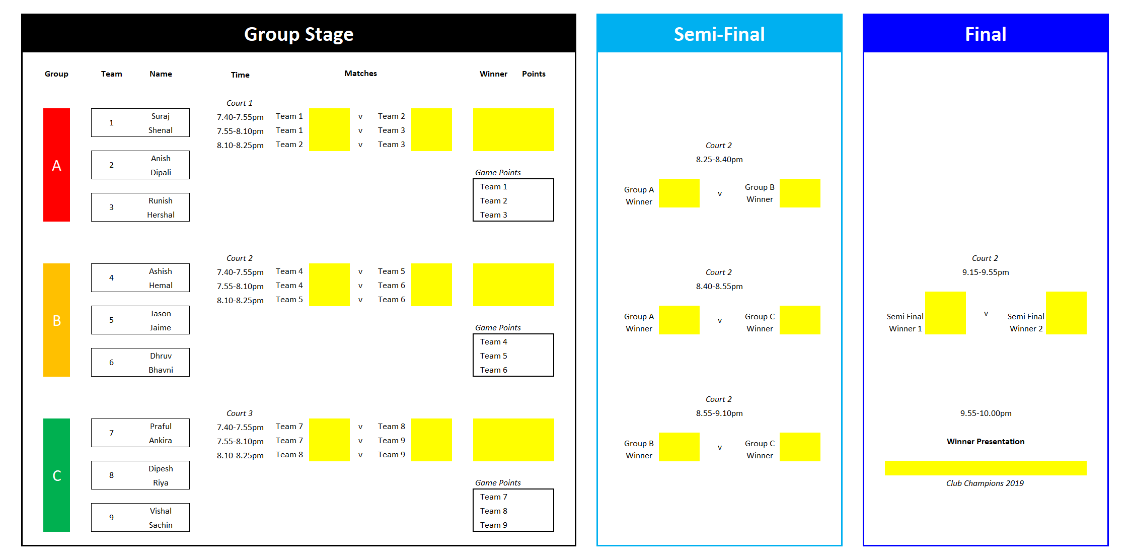 Club Competition 2019 – Play Badminton