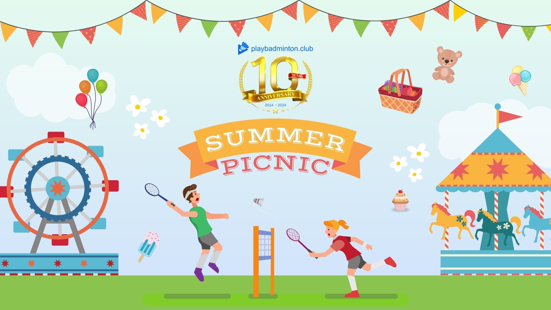 Summer Picnic – Play Badminton